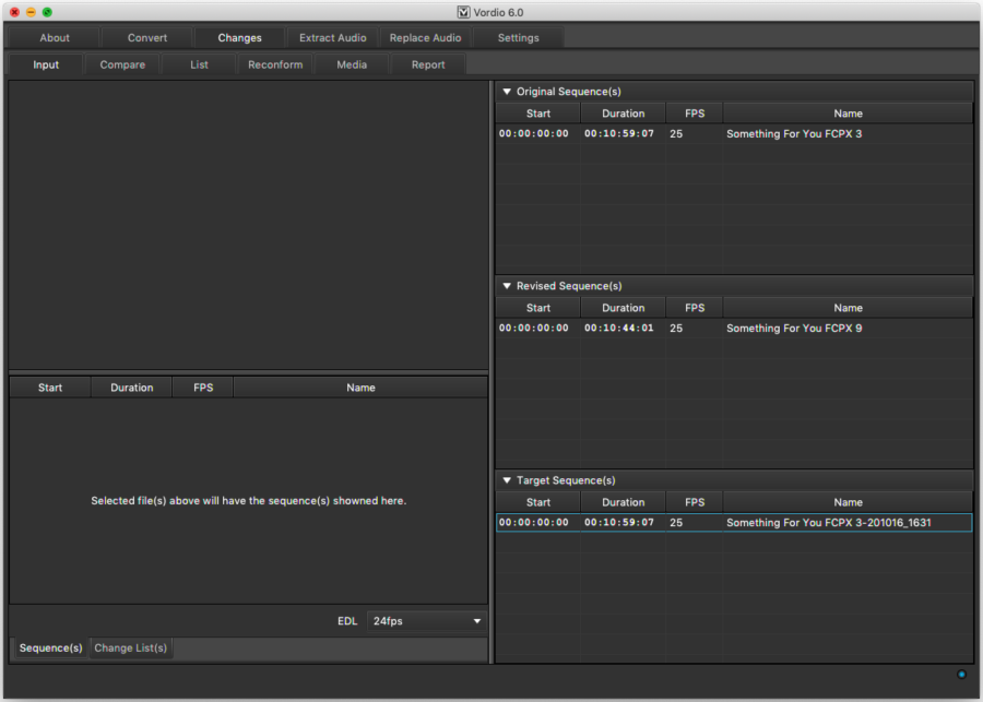 Compare / Reconform – Vordio